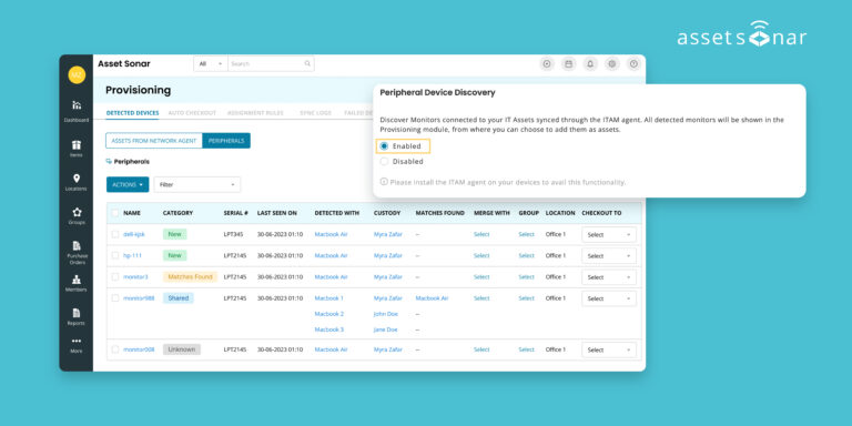 [How-to] Discover and Track Peripherals in AssetSonar - EZO.io