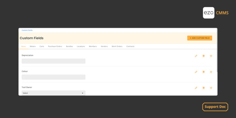 [How-to] Use Custom Fields in EZO CMMS