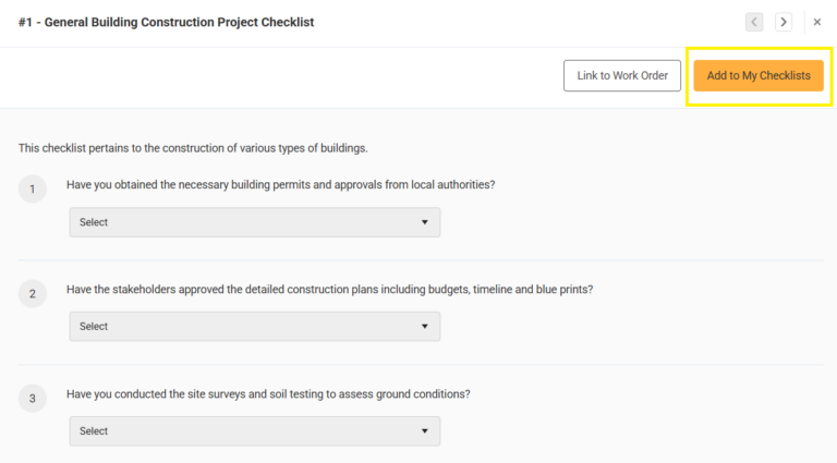 [How-to] Use the Checklist Global Library in EZO CMMS