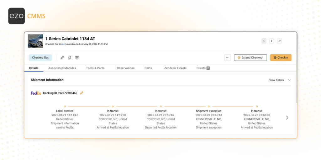 [How-To] Track Asset Shipments with FedEx in EZO CMMS - EZO.io